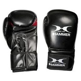Boxhandschuhe HAMMER "X-Shock" Gr. 4, schwarz (schwarz, rot), Boxhandschuhe, 4 14, Obermaterial: 100% Polyurethan