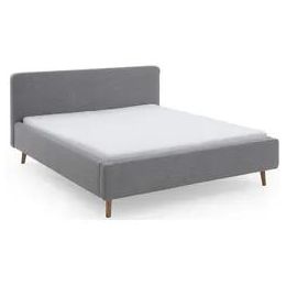 Meise M&ouml;bel Polsterbett MEISE.M&Ouml;BEL "Mattis", grau, B:181cm H:105cm L:218cm, Bezug Bett: Multicolor (100% Polyester), Betten, Polsterbett, Topseller, wahlweise mit Bettkasten