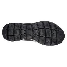 Sneaker Skechers "SUMMITS-SUITED", Damen, Gr. 36, schwarz, Leder, Textil, Schuhe Sneaker, Freizeitschuh, Trainingsschuh, Schn&uuml;rschuh mit weicher Polsterung, Topseller