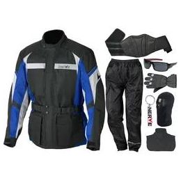 Nerf Motorradkombi NERVE Gr. XXL, blau, Overalls, Herren, XXL, N-Gr, Obermaterial: 100% Polyester. Innenseite: 100% Polyester