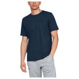 T-Shirt Under Armour "UA M SPORTSTYLE LC SS", Herren, Gr. 4XL, blau (marine), Obermaterial: 60% Baumwolle, 40% Polyester, normal, Rundhals, Shirts T-Shirt, Kurzarm, f&uuml;r sportliche Aktivit&auml;ten und Freizeit, Rundhalsausschnitt