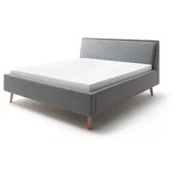 Meise M&ouml;bel Polsterbett MEISE.M&Ouml;BEL "Frieda", grau, B:176cm H:105cm L:224cm, Betten, Polsterbett, wahlweise mit Lattenrost und Bettkasten