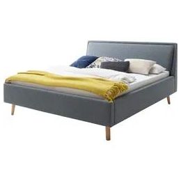 Meise M&ouml;bel Polsterbett MEISE.M&Ouml;BEL "Frieda", blau (ocean), B:156cm H:105cm L:224cm, Betten, Polsterbett, wahlweise mit Lattenrost und Bettkasten