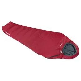 Mumienschlafsack High Peak "Hyperion 1M", rot (dunkelrot, grau), Schlafs&auml;cke, B/L: 80cm x 210cm, Rei&szlig;verschluss links, Obermaterial: 100% Nylon. F&uuml;llung: 100% Polyester, L:210cm