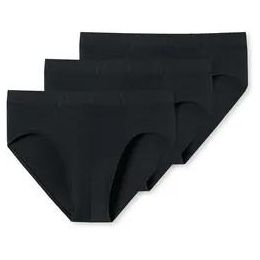 Minislip Schiesser "95/5", Herren, Gr. 8, schwarz (000, schwarz), Single Jersey, Obermaterial: 78% Polyamid, 14% Elasthan, 8% Polyester, unifarben, k&ouml;rpernah, Unterhosen, mit softem, tonalem Komfortbund