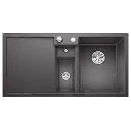 Granitsp&uuml;le Blanco "COLLECTIS 6 S", grau (felsgrau), B:100cm, Verbundwerkstoff, K&uuml;chensp&uuml;len, aus SILGRANIT, inkl. Depot-Schale mit Deckel