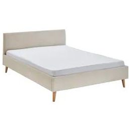Meise M&ouml;bel Polsterbett MEISE.M&Ouml;BEL "Wicki", beige, B:145cm L:208cm, Betten, Polsterbett, 140x200cm, Cordstoff