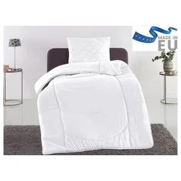 Steppbett + Kopfkissen OTTO HOME "Microlux, Bettdecke 135x200 cm, 155x220 cm", wei&szlig;, B/L: 135cm x 200cm Anzahl Teile 1, B/L: 80cm x 80cm Anzahl Teile 1, Bezug: Polyester F&uuml;llung: Polyester, warm, Bezug: 100% Polyester, Bettwaren-Sets, Set mit Kissen 40x80 cm, 80x80 cm, Sommer, Herbst, Winter in 4 Farben