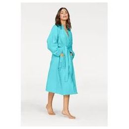 Unisex-Bademantel OTTO HOME "Travel, ideal f&uuml;r Sauna & Spa, Hotelbademantel, Morgenmantel" Gr. XXXL, blau (t&uuml;rkis), L:125cm, Leichtfrottee, Hausm&auml;ntel, Bademantel, f&uuml;r Damen & Herren, leichte Qualit&auml;t, langer Bademantel, S-3XL