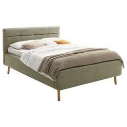 Meise M&ouml;bel Polsterbett MEISE.M&Ouml;BEL "Lotte", gr&uuml;n, L:217cm, Bezug Bett: Strukturstoff (100% Polyester), Betten, Polsterbett, mit Lattenrost und Bettkasten