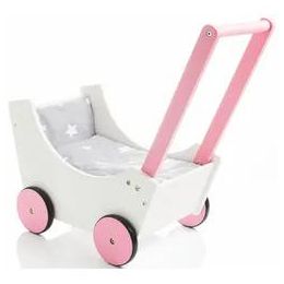 Puppenwagen SUN "Speedy Sternchen 2", rosa (sternchen 2), Puppenwagen, KinderB:32cm H:58cm T:55cm, Holz, aus Holz, B:32cm H:58cm T:55cm