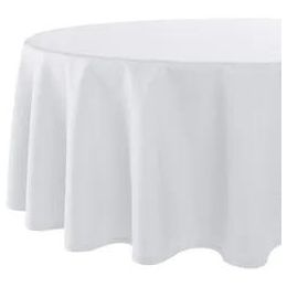 Tischdecke Delindo Lifestyle "WIEN" Gr. 7, wei&szlig;, B:140cm L:180cm, Polyester, Tischdecken, Tischdecke, Fleckabweisend, pflegeleicht, 180 g/m2