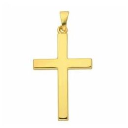 Adelia&acute;s Kette mit Anh&auml;nger ADELIA ́S "Schmuckset - Set mit Halskette 585 Gold Kreuz Anh&auml;nger", gold, Halsketten, Damen, Gold, Schmuckset - Set mit Halskette