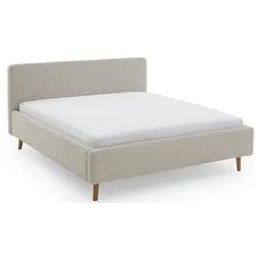 Meise M&ouml;bel Polsterbett MEISE.M&Ouml;BEL "Mattis", beige, B:181cm H:105cm L:218cm, Bezug Bett: Multicolor (100% Polyester), Betten, Polsterbett, Topseller, wahlweise mit Bettkasten