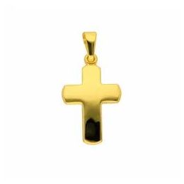 Adelia&acute;s Kette mit Anh&auml;nger ADELIA ́S "Schmuckset - Set mit Halskette 585 Gold Kreuz Anh&auml;nger", gold, Halsketten, Damen, Gold, Schmuckset - Set mit Halskette