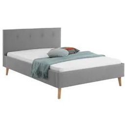 Meise M&ouml;bel Polsterbett MEISE.M&Ouml;BEL "Jazz", grau (grau, grau), L:210cm, Betten, Polsterbett, erh&auml;ltlich in den Breiten 140 & 180cm