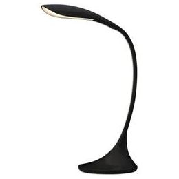 N&auml;ve N&Auml;VE LED Tischleuchte "Alf", schwarz, &Oslash; 17cm H: 39,5cm, 1 Stk., Leuchten, Dimmbar, incl. Trafo, Toufunktion, schwarz, H&ouml;he flexibel bis 37,5cm, Schreibtischlampe