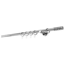 Gardinenstange mydeco "20mm Rillcube Wandtr&auml;ger 6,5 cm", grau (chromfarben), L:350cm, Gardinenstangen