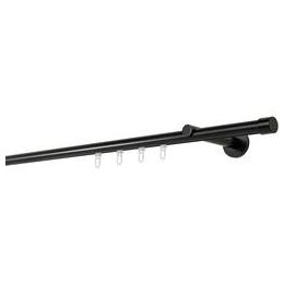 Gardinenstange mydeco "Kappe function &Oslash; 20mm", schwarz, L:180cm, Gardinenstangen