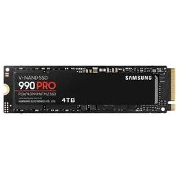Samsung interne SSD "990 PRO NVMeTM M.2", ohne farbbezeichnung, 4 TB, Schreibgeschwindigkeitmaximal 6900 MB/s Lesegeschwindigkeitmaximal 7450 MB/s, Festplatten