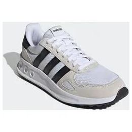 Sneaker Adidas SPORTSWEAR "RUN 84", Herren, Gr. 44, wei&szlig; (cloud wei&szlig;, core schwarz, crystal wei&szlig;), Leder, Synthetik, Textil, Schuhe Sneaker, inspiriert vom Design des Adidas LA Trainer