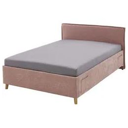 Meise M&ouml;bel Kinderbett MEISE.M&Ouml;BEL "FUN", rosa (rose, rose), B:103cm L:215cm, Betten, Kinderbett, Polsterbett wahlweise mit Bettkasten, Jugendbett inkl. USB-Anschluss
