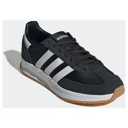 Sneaker Adidas SPORTSWEAR "RUN 70S 2.0", Herren, Gr. 48, schwarz-wei&szlig; (core schwarz, cloud wei&szlig;, cloud wei&szlig;), Leder, Textil, Schuhe Sneaker, inspiriert vom Design des Adidas SL72