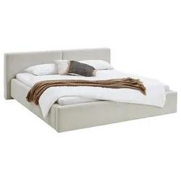 Meise M&ouml;bel Polsterbett MEISE.M&Ouml;BEL "Cube wahlweise mit Matratze und Bettkasten", beige (beige, beige), B:200cm L:227cm, Betten, Polsterbett, extra flaches Kopfteil, erh&auml;ltlich in den Breiten 140cm, 160cm & 180cm