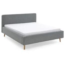Meise M&ouml;bel Polsterbett MEISE.M&Ouml;BEL "Mattis", blau (t&uuml;rkis), B:201cm H:105cm L:218cm, Bezug Bett: Multicolor (100% Polyester), Betten, Polsterbett, Topseller, wahlweise mit Bettkasten