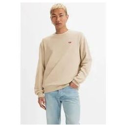 Levi's Sweatshirt LEVI'S "SWEATSHIRT NEW ORIGINAL CREW", Herren, Gr. L, beige (fog french terry), angeraute Sweatware, Obermaterial: 100% Baumwolle, normal normal, Rundhals, Rippb&uuml;ndchen, Sweatshirts Sweatshirt, Innen weich angeraut
