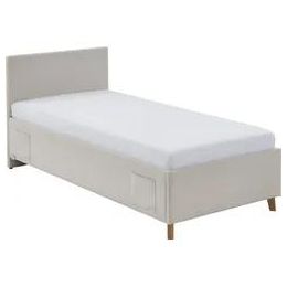 Meise M&ouml;bel Kinderbett MEISE.M&Ouml;BEL "COOL", beige (nata, nata), B:100cm L:210cm, Betten, Kinderbett, Polsterbett wahlweise mit Bettkasten, Jugendbett inkl. USB-Anschluss