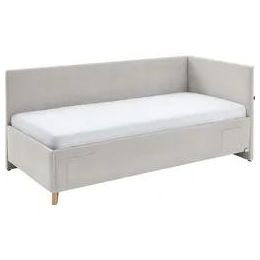 Meise M&ouml;bel Kinderbett MEISE.M&Ouml;BEL "COOL II", beige (nata, nata), B:130cm L:210cm, Betten, Kinderbett, Polsterbett wahlweise mit Bettkasten, Jugendbett inkl. USB Anschl&uuml;sse