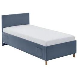 Meise M&ouml;bel Kinderbett MEISE.M&Ouml;BEL "COOL", blau (ocean, ocean), B:100cm L:210cm, Betten, Kinderbett, Polsterbett wahlweise mit Bettkasten, Jugendbett inkl. USB-Anschluss
