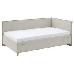 Meise M&ouml;bel Kinderbett MEISE.M&Ouml;BEL "FUN II", beige (beige, beige), B:153cm L:215cm, Betten, Kinderbett, Polsterbett wahlweise mit Bettkasten, Jugendbett inkl. USB-Anschluss