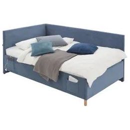 Meise M&ouml;bel Kinderbett MEISE.M&Ouml;BEL "COOL II", blau (ocean, ocean), B:150cm L:210cm, Betten, Kinderbett, Polsterbett wahlweise mit Bettkasten, Jugendbett inkl. USB Anschl&uuml;sse