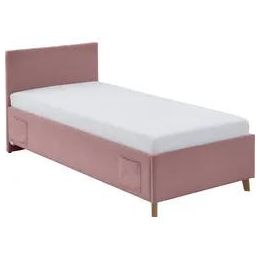 Meise M&ouml;bel Kinderbett MEISE.M&Ouml;BEL "COOL", rosa (rose, rose), B:150cm L:210cm, Betten, Kinderbett, Polsterbett wahlweise mit Bettkasten, Jugendbett inkl. USB-Anschluss