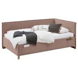 Meise M&ouml;bel Kinderbett MEISE.M&Ouml;BEL "FUN II", rosa (rose, rose), B:103cm L:215cm, Betten, Kinderbett, Polsterbett wahlweise mit Bettkasten, Jugendbett inkl. USB-Anschluss