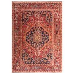 Teppich Gino Falcone "Cecilia 28623" Gr. 3, rot, B:140cm H:3mm L:200cm, Kunstfaser, Teppiche, Teppich, Flachgewebe, bedruckt, Orient-Optik