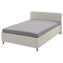 Meise M&ouml;bel Kinderbett MEISE.M&Ouml;BEL "FUN", beige (beige, beige), B:103cm L:215cm, Betten, Kinderbett, Polsterbett wahlweise mit Bettkasten, Jugendbett inkl. USB-Anschluss