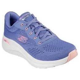 Sneaker Skechers "ARCH FIT 2.0-BIG LEAGUE", Damen, Gr. 35, blau (blau, rosa), Textil, Schuhe Sneaker, Fitnessschuh, Trainingsschuh, Freizeitschuh mit guter D&auml;mpfung