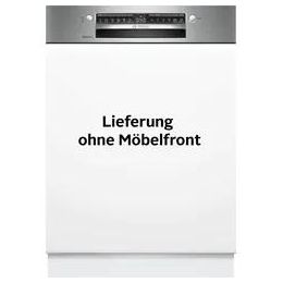 Bosch teilintegrierbarer Geschirrsp&uuml;ler "SBI4ECS28E", Energieeffizienz: A (A-G), silber (geb&uuml;rsteter stahl), B:59,8cm H:86,5cm T:57,3cm, Geschirrsp&uuml;ler, Automatische T&uuml;r&ouml;ffnung f&uuml;r Effizienz, flexible K&ouml;rbe & Schubladen