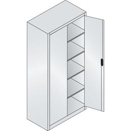 C+P ACURADO Universalschrank, BxT 930 x 500 mm, lichtgrau / wei&szlig;alu