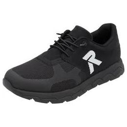 Slip-On Sneaker Rieker SPORT "Preston", Herren, Gr. 47, schwarz, Nubuklederimitat, Textil, Schuhe, Running-Sneaker aus der neuen Christoph Kramer Kollektion