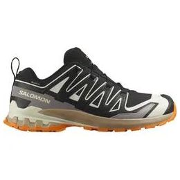 Laufschuh Salomon "XA PRO 3D V9 GORE-TEX", Herren, Gr. 47, schwarz (schwarz, vanilla ice, turmeric), Synthetik, Textil, Schuhe Laufschuh, wasserdicht