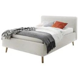 Meise M&ouml;bel Polsterbett MEISE.M&Ouml;BEL "Mattis", beige, B:141cm H:105cm L:218cm, Bezug Bett: Multicolor (100% Polyester), Betten, Polsterbett, Topseller, wahlweise mit Bettkasten