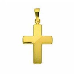Adelia&acute;s Kette mit Anh&auml;nger ADELIA ́S "Schmuckset - Set mit Halskette 585 Gold Kreuz Anh&auml;nger", gold, Halsketten, Damen, Gold, Schmuckset - Set mit Halskette