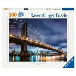 Puzzle Ravensburger "New York - die Stadt, die niemals schl&auml;ft", bunt, Puzzles, KinderB:49cm H:36cm, Pappe, Made in Germany, B:49cm H:36cm