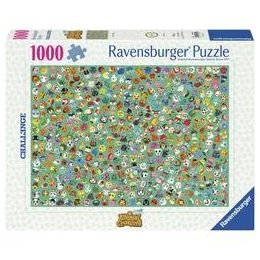 Puzzle Ravensburger "Challenge, Animal Crossing", bunt, Puzzles, KinderB:70cm H:50cm, Pappe, Made in Germany, B:70cm H:50cm