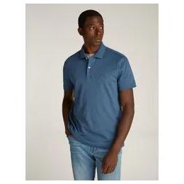 Poloshirt Tommy Hilfiger "LIQUID COTTON REGULAR SEASONAL", Herren, Gr. XXL, blau (aegean sea), Jersey, Obermaterial: 100% Baumwolle, unifarben, normal h&uuml;ftlang, Rippb&uuml;ndchen, Shirts, mit Logostickerei