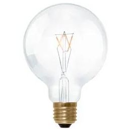 Segula LED-Leuchtmittel "LED Globe 95 klar", Energieeffizienz: F (A-G), transparent, L:140cm &Oslash;:95cm, Leuchtmittel, dimmbar, E27, Globe 95, klar, 3Watt